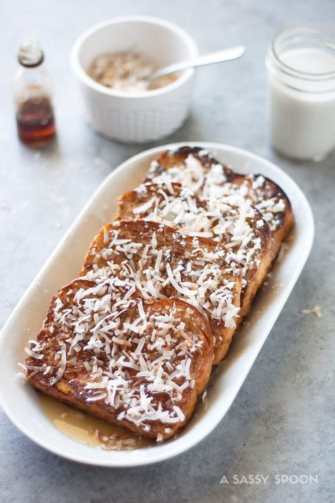Coquito French Toast (The Best French Toast Recipe!) - A Sassy Spoon