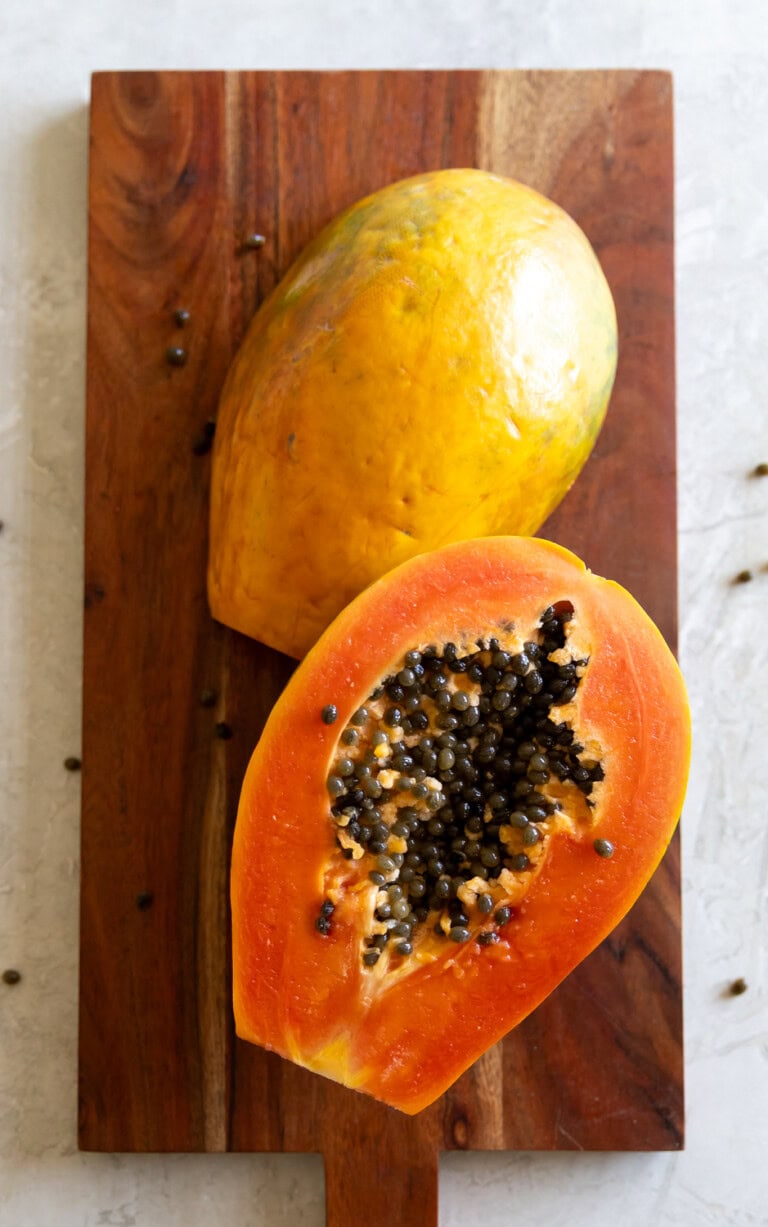 Cuban Papaya Shake (Batido de Fruta Bomba) - A Sassy Spoon®