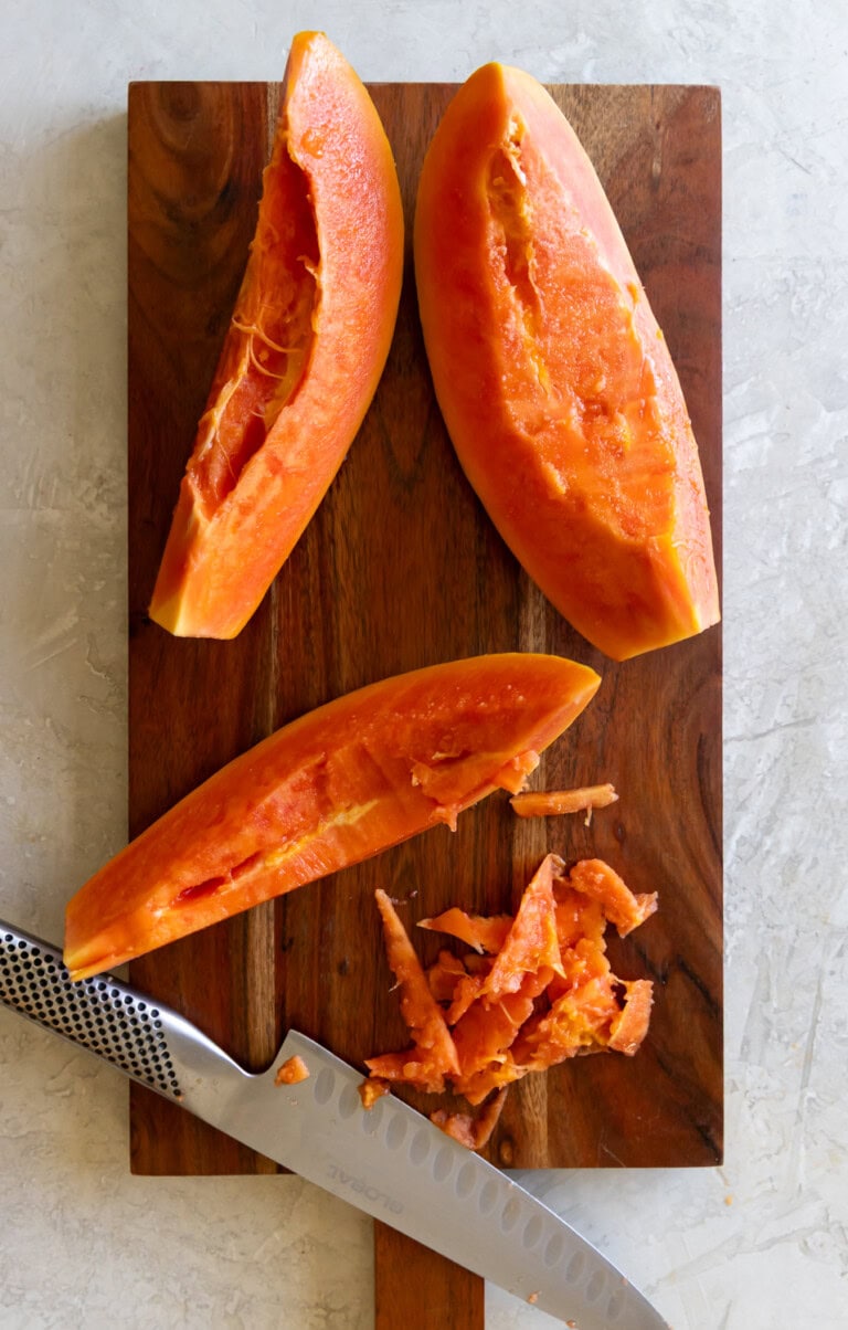 Cuban Papaya Shake (Batido de Fruta Bomba) - A Sassy Spoon®