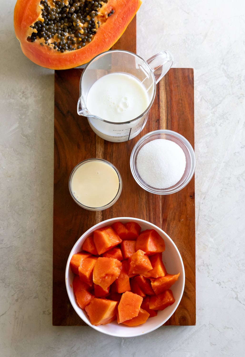 Cuban Papaya Shake (Batido de Fruta Bomba) - A Sassy Spoon®