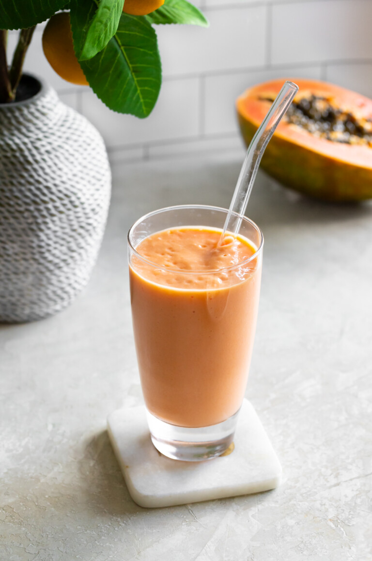 Cuban Papaya Shake (Batido de Fruta Bomba) - A Sassy Spoon®