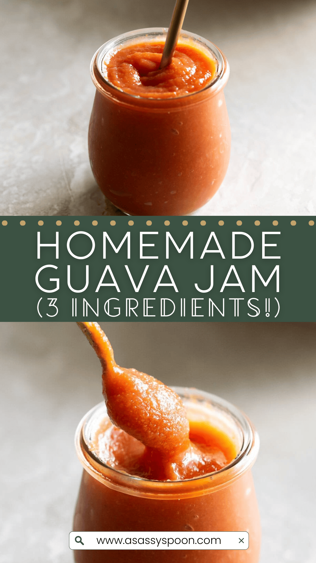 3-Ingredient Homemade Guava Jam - A Sassy Spoon