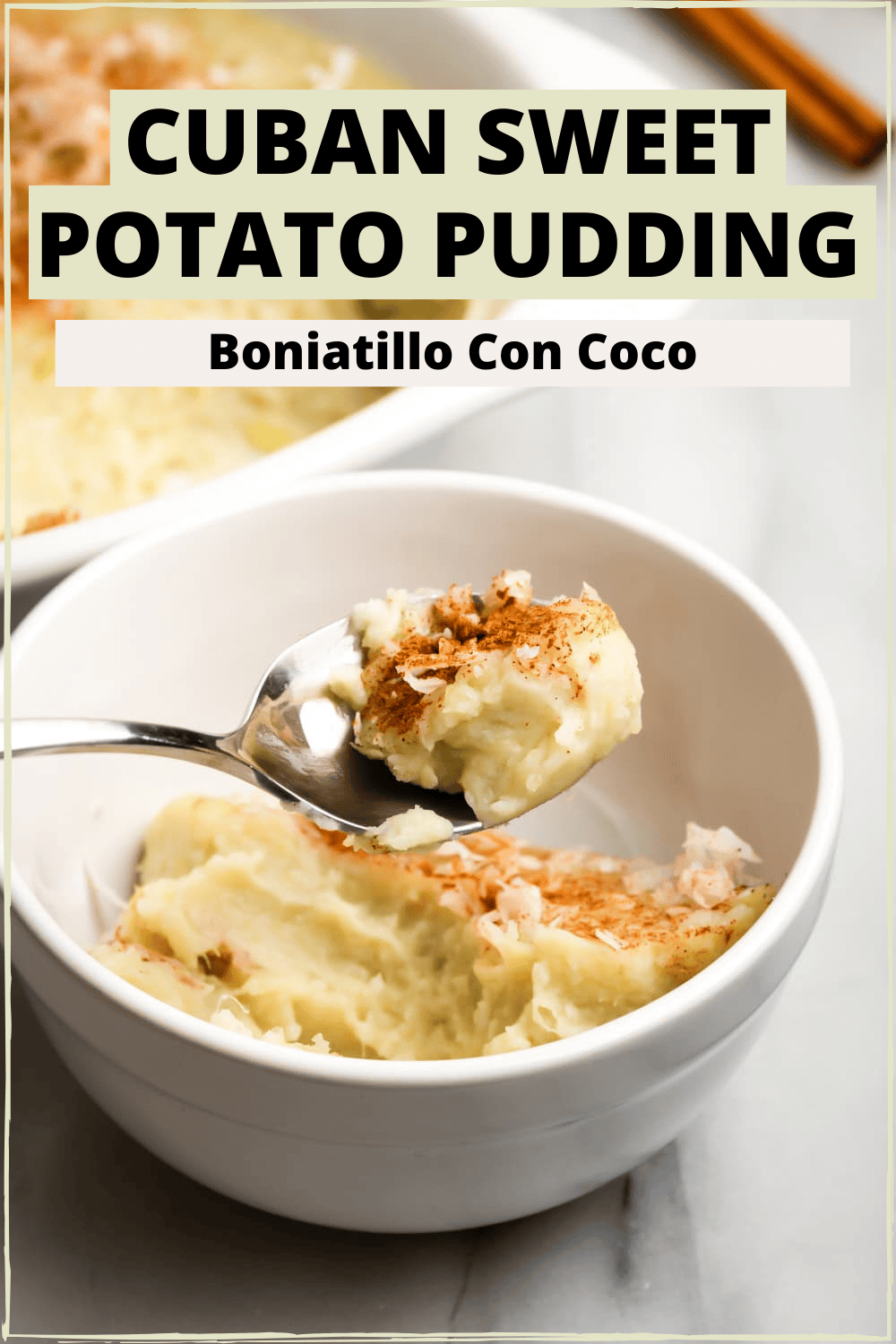 Boniatillo Con Coco (Cuban Sweet Potato Pudding) - A Sassy Spoon