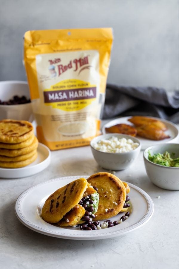 Black Bean, Sweet Plantains + Avocado Arepas - A Sassy Spoon
