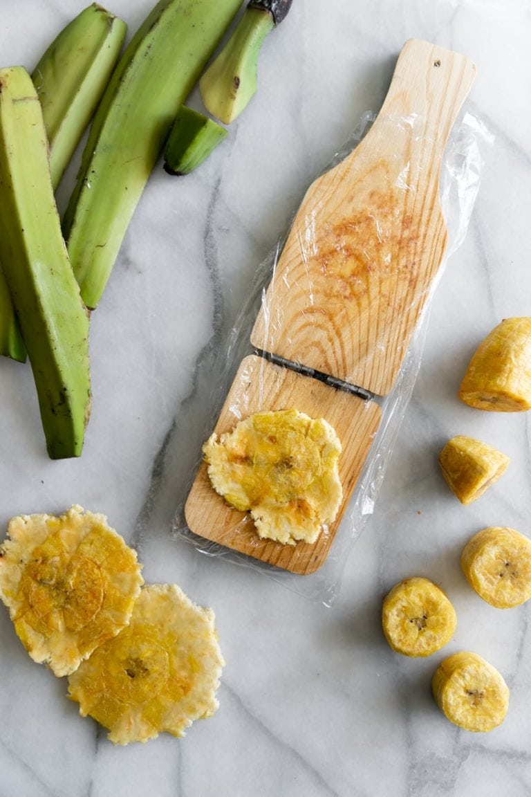 Authentic Cuban Tostones (Twice-Fried Plantains) - A Sassy Spoon