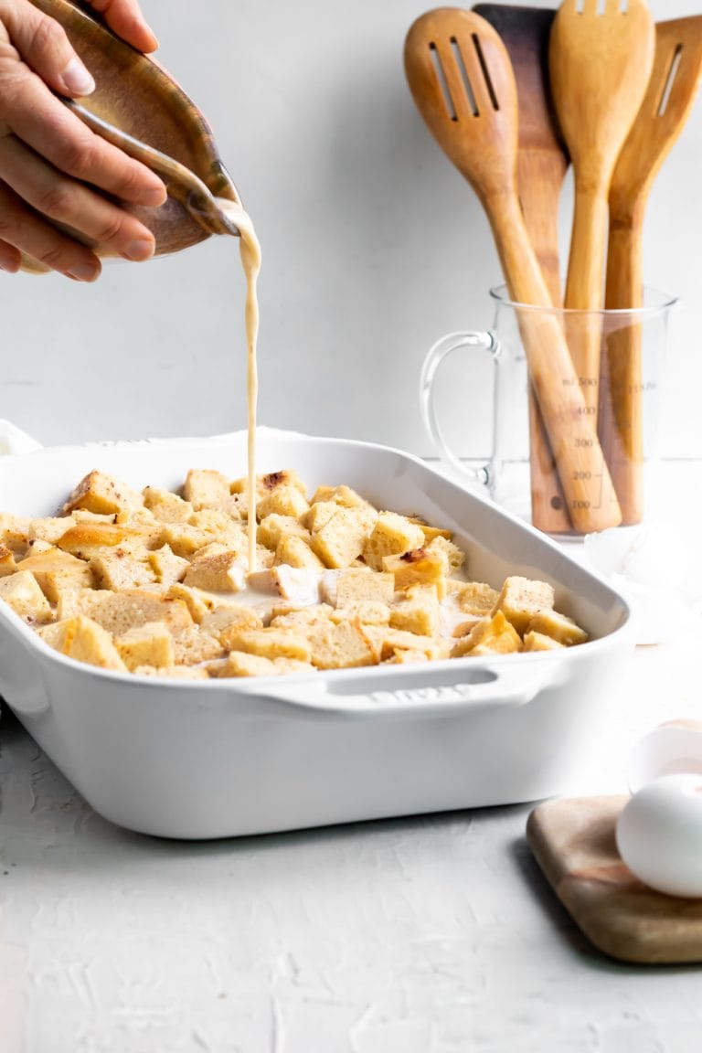 Guava Caramel Bread Pudding with Pecans - A Sassy Spoon