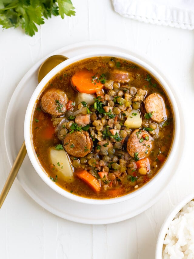 Potaje de Lentejas (Cuban Lentil Soup) - A Sassy Spoon®
