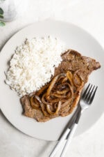 Bistec de Palomilla (Cuban Steak and Onions) - A Sassy Spoon