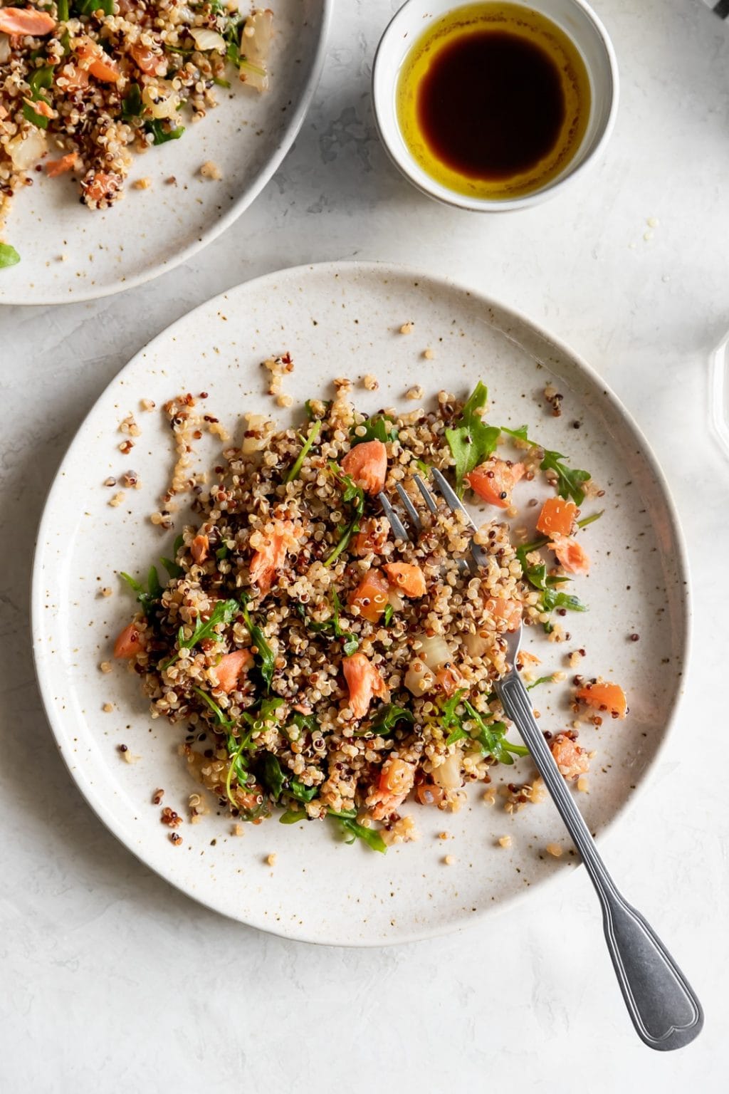 Salmon Quinoa Salad with Balsamic Vinaigrette - A Sassy Spoon