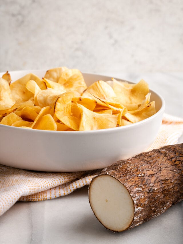 Quick 3-Ingredient Yuca Chips (Cassava Chips) - A Sassy Spoon®
